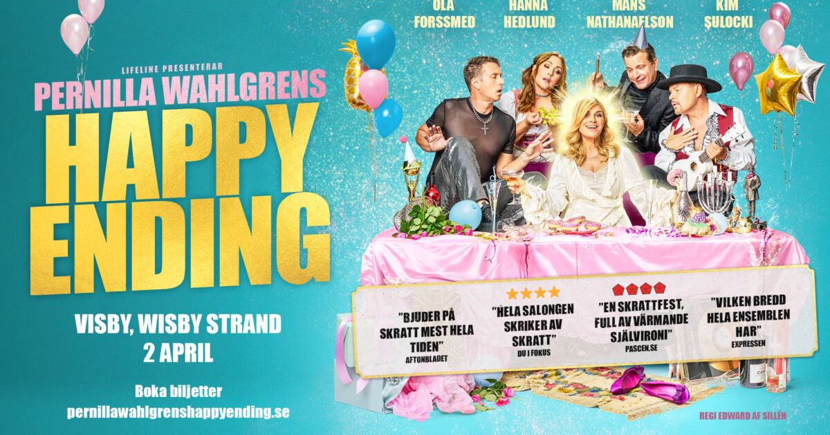 Pernilla Wahlgrens Happy Ending - Wisby Strand